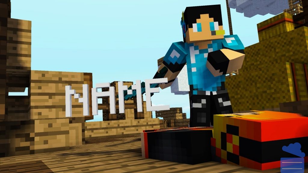 Free Minecraft Intro Template 32 Animation Cloud